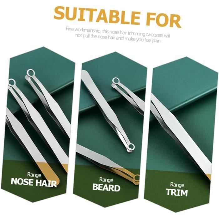 2 Ensembles Pince À Cheveux Nez Rond Tondeuses Pincettes À Tête Ronde ...