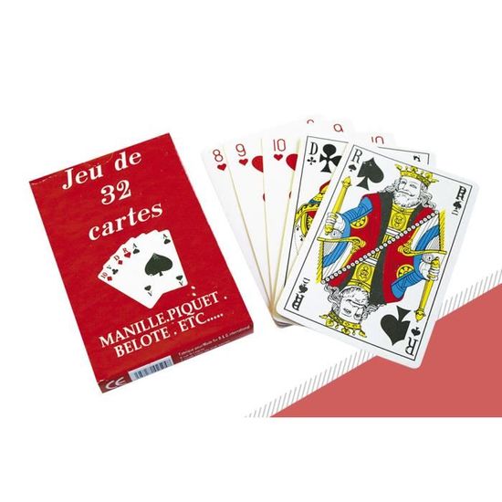 Jeux de carte Jeux de soirée Jeu de cartes classique 32 - Cdiscount ...