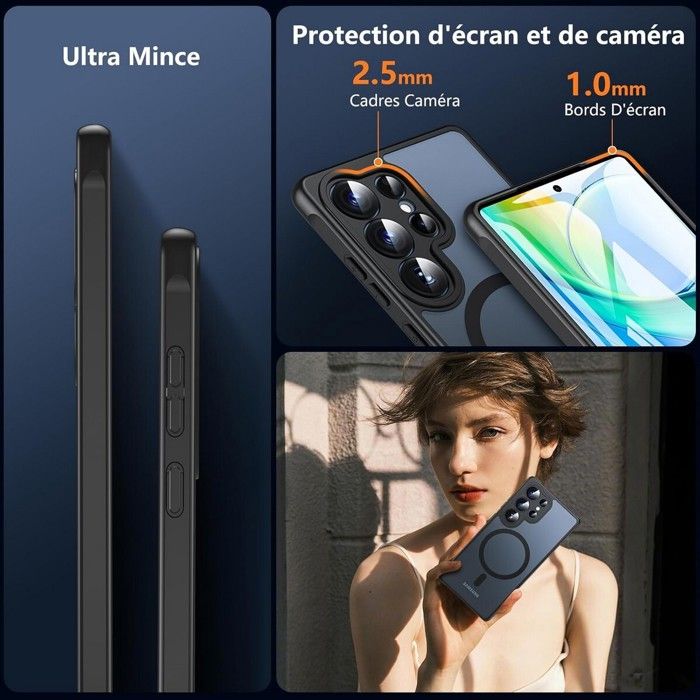 Coque de protection MagSafe - MASSILIA TECH - Samsung Galaxy S25 Ultra ...