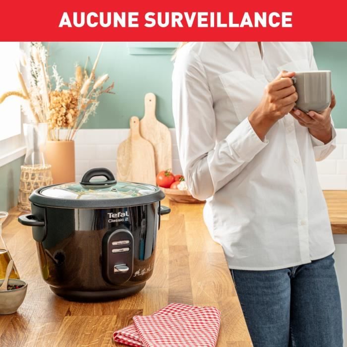 Tefal, Classic 2, Cuiseur à riz automatique, 3 L, 900g de riz, Maintien ...