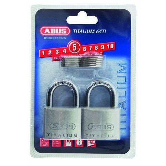 Cadenas - ABUS - 64ti/40 - 40mm - TITALIUM - Léger et robuste - Cdiscount Bricolage