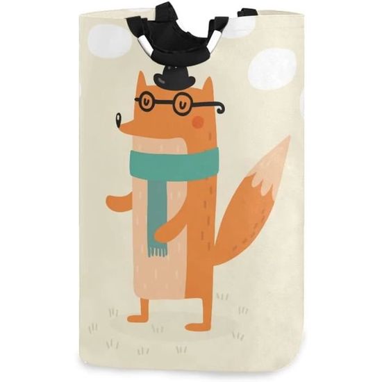 Animal De Dessin Animé Mignon Renard Panier À Linge Avec Poignée Grande ...