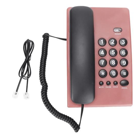 EJ.life Ligne fixe filaire KX‑T504 Téléphone filaire sans batterie ...
