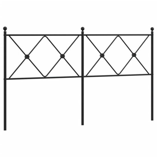 GARNACO Tête de lit métal noir 160 cm D376537 KA5433 - Cdiscount Maison