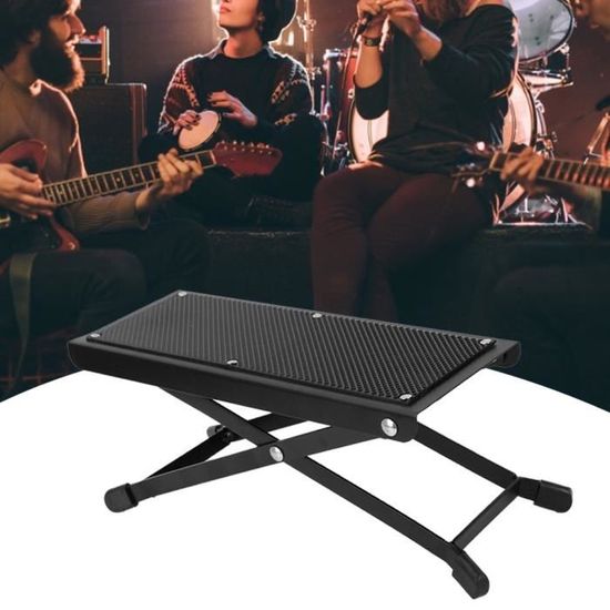 Repose-pieds de guitare en métal pliable - FDIT - Blanc - Accessoire ...