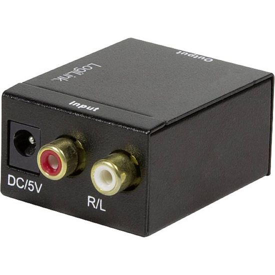 Convertisseur audio analogique vers numérique coaxial L/R Toslink ...