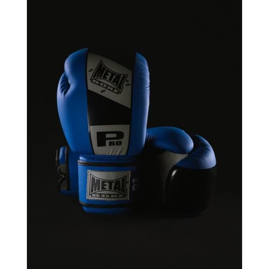 Gants de boxe Metal Boxe Competition Pro - bleu/noir - 14 oz ...