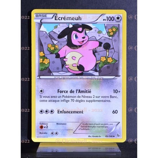 Carte Pokémon 83-106 Ecrémeuh 100 PV Xy Étincelles NEUF FR - Cdiscount ...