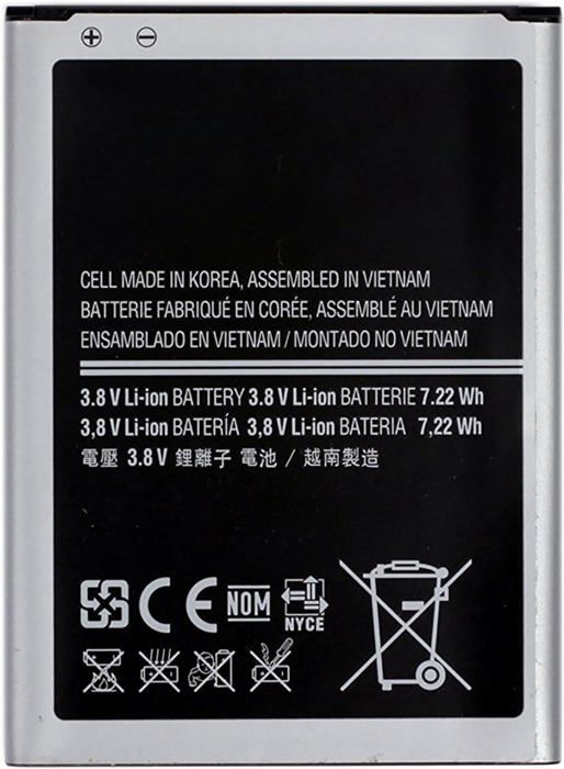 Batterie haute capacité 1900 mAh compatible avec Samsung S4 Mini i9190 ...