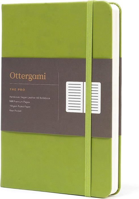 Carnet De Notes A5 Ligné, 144 Pages, Vert Carnet De Notes Cuir Vegan 15 ...