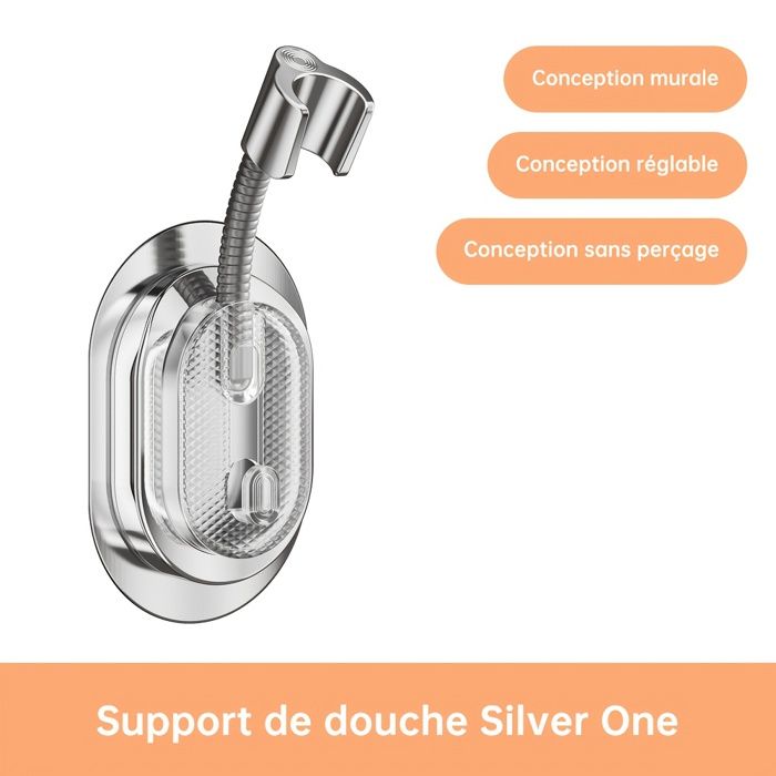 Support douche mural - é, support tête douche portable réglable sans ...