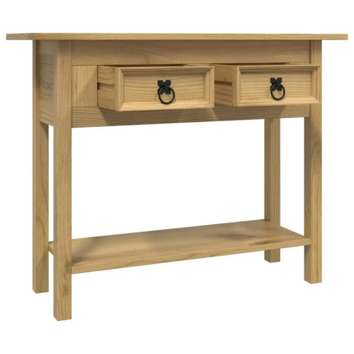 Atyhao Table console Gamme Corona Pin mexicain 90x34,5x73 cm 98666 ...