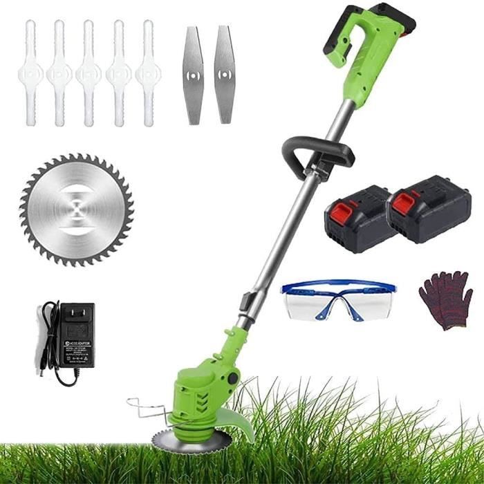 DéBroussailleuse à Batterie, 24v Coupe Bordure, Coupe Bordure Electrique sans Fil, 1300w ...