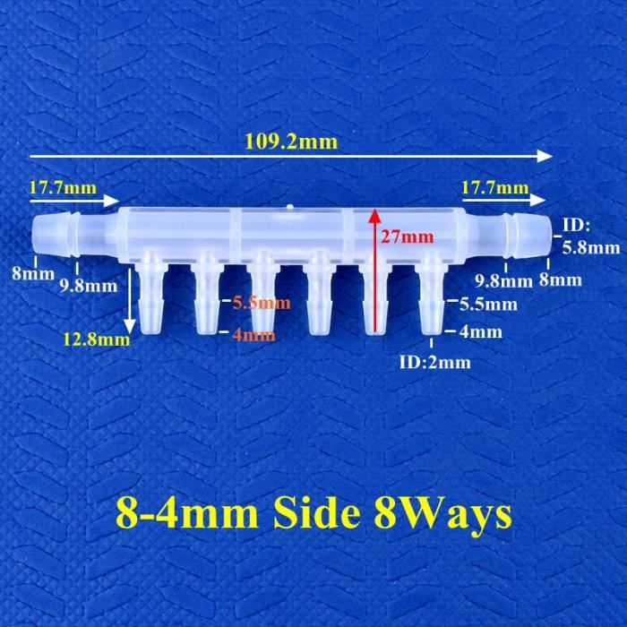 Côté 8-4mm 8 voies-20 morceaux-Connecteur De Tuyau De Qualité ...