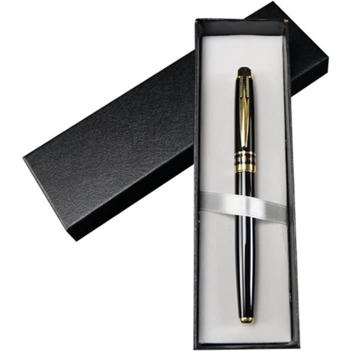 3 Stylo-Plume, Stylo Signature En Métal De Bureau Laque Noire Mate Avec ...