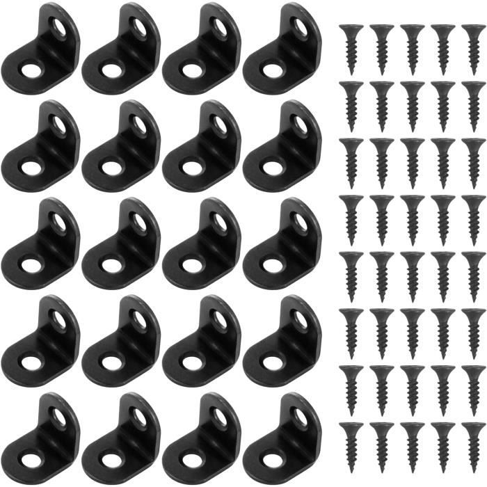 Lot de 20 Équerre de Fixation en Métal 20x20mm, Equerre Angle Support ...