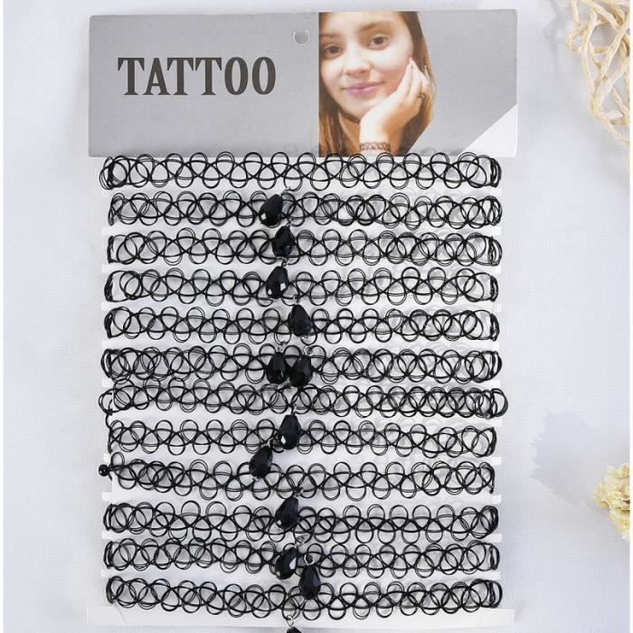 Collier Ras Du Cou Élastique, Couleur Bonbon, Vintage, Hippy ...