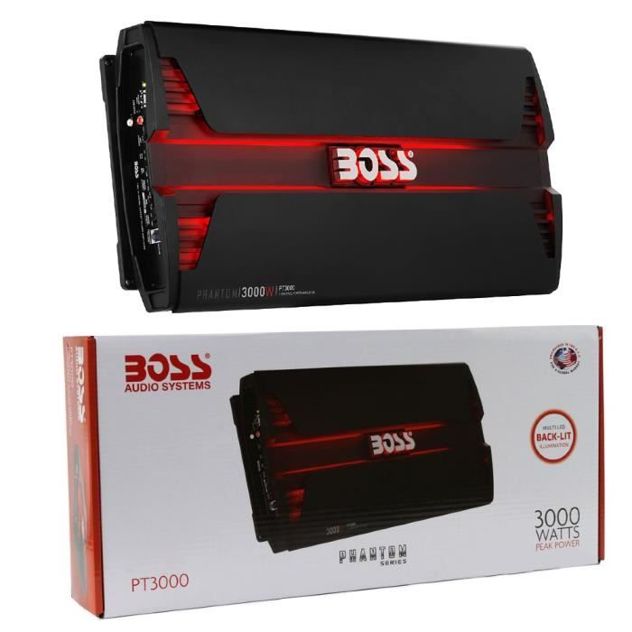 1 amplificateur BOSS AUDIO SYSTEMS PT3000 2 canaux classe ab 3000 watt ...