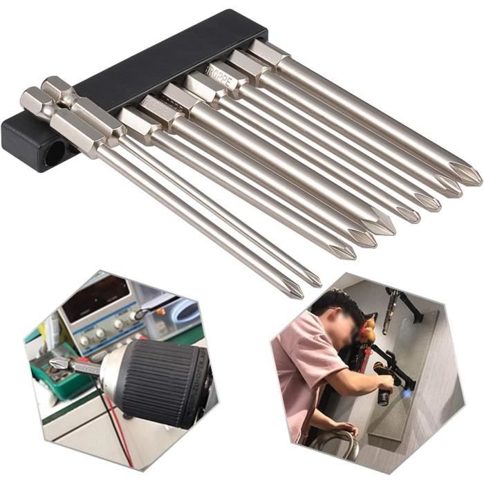 Sets D'Embouts Pour Tournevis Magnétique Cruciformes À Tige Hexagonale ...