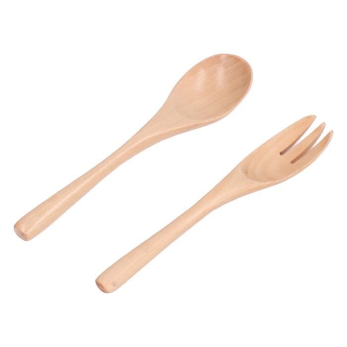 Cikonielf fourchettes en bois Ensemble de fourchettes de cuillères en ...