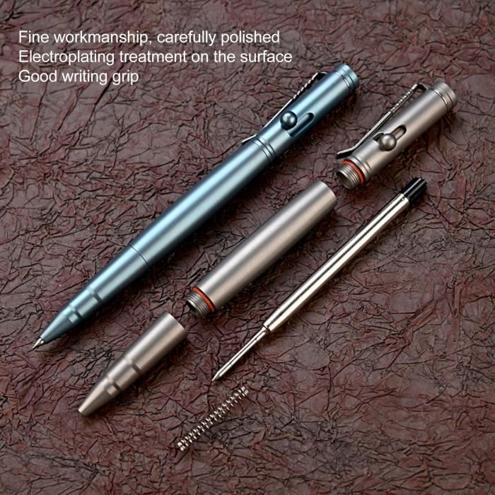 Stylo à bille en alliage de titane - DRFEIFY - TAM stylo de poche ...