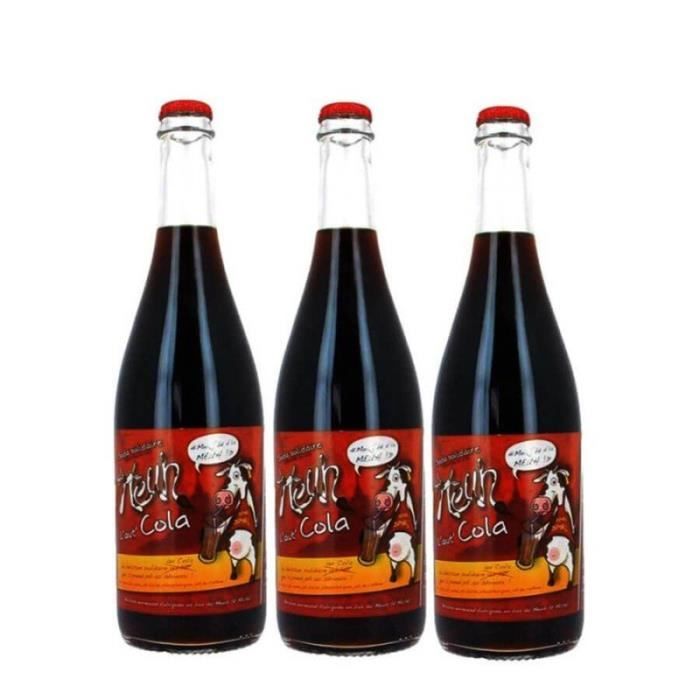 Solibulles - Lot de 3 bouteilles de Meuh Cola 3x75cl - Made in Calvados ...
