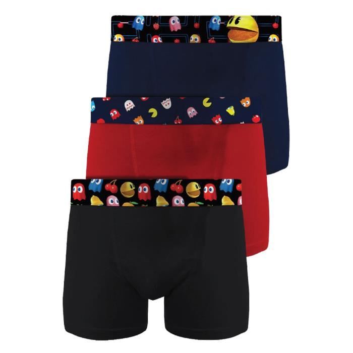 Boxer No Publik Homme Featuring Pac Man fantaisie - Lot de 3 uni 1536 ...