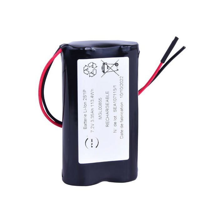 NX - Batterie Li-Ion 2x 18650 2S1P ST1 7.2V 3.35Ah - 24AWG-NX ...