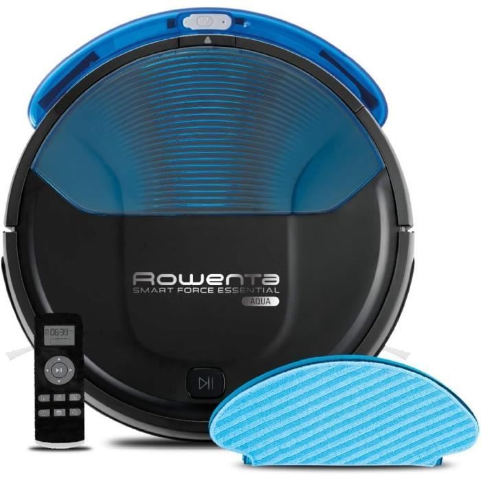 Robot De Aspiration Smart Force Essential Aqua Rr6971Wh, Noir - Bleu ...
