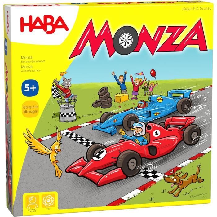 Monza Société Enfant-Course Sur Plateau Jeu Stratégique Et Tactique-Voiture En Bois-2 À 6 ...