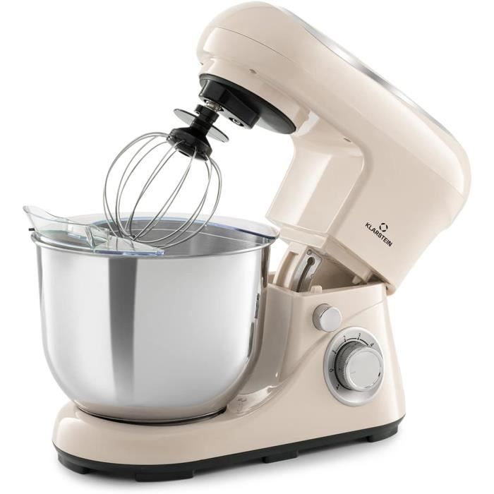 Klarstein Robot Patissier Multifonctions, Batteur sur Socle, Bol 5L ...