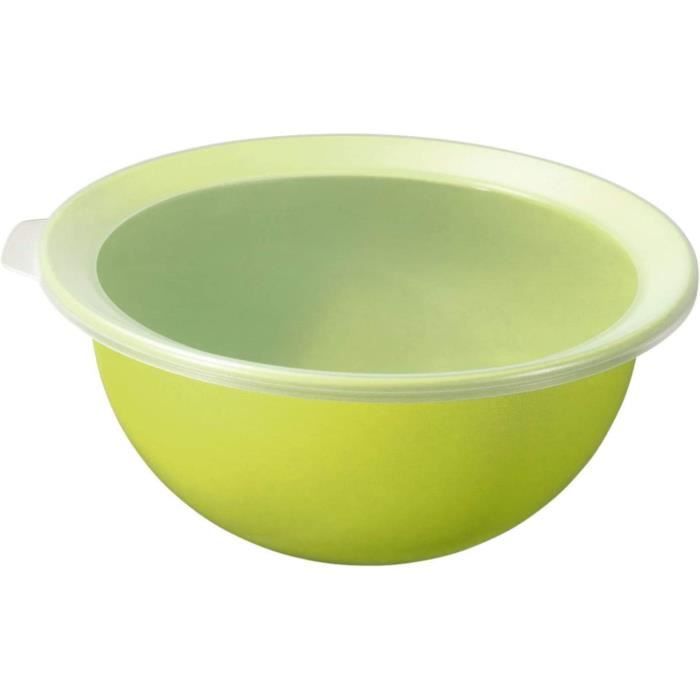 Rotho Caruba Bol 1,8l avec couvercle, Plastique (PP) sans BPA, verte ...
