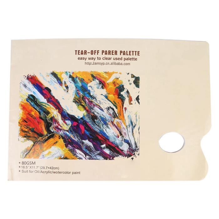 TMISHION Palette de papier jetable Palette de papier à déchirer A3 ...