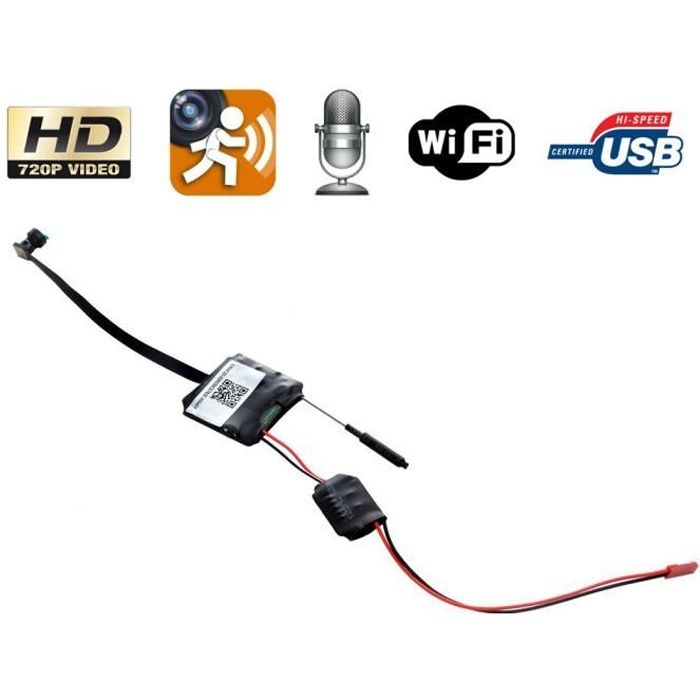 Mini Caméra Espion Wifi HD 1080P Détection de Mouvement Smartphone ...