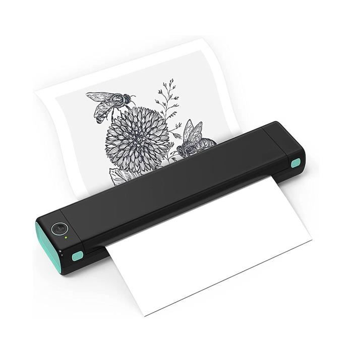 Petite mini imprimante thermique sans encre pour imprimante légère ...