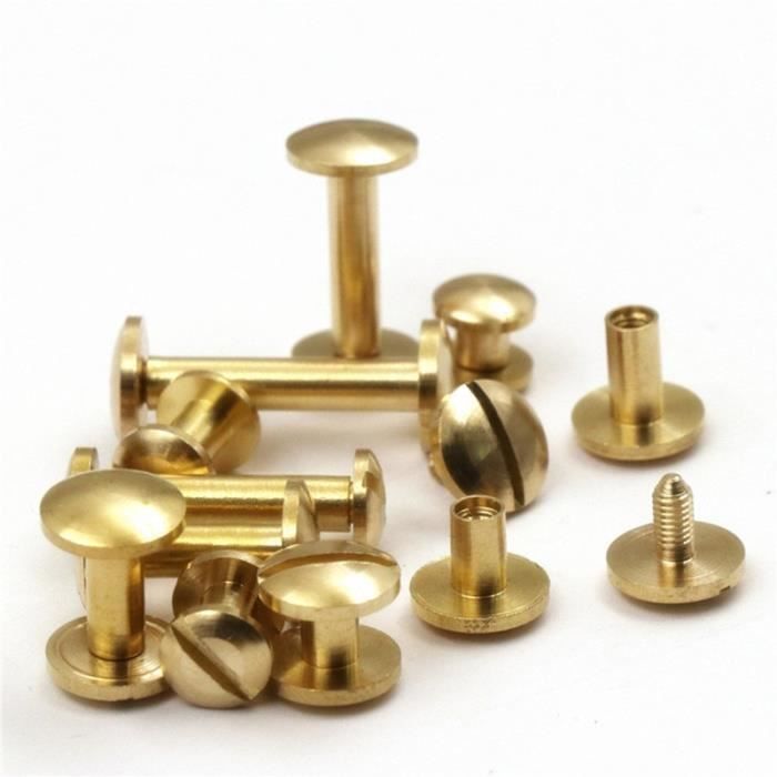 RIVET,20mm length--Rivets à vis en laiton à Arc solide, accessoires ...