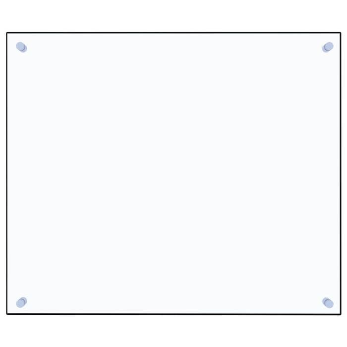 CLOUD Dosseret de cuisine Transparent 70x60 cm Verre trempé ...