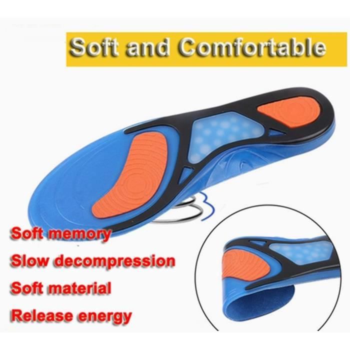 Semelle Gel - Semelles Orthopédiques Sport Ultra Confort, Basket Avec ...