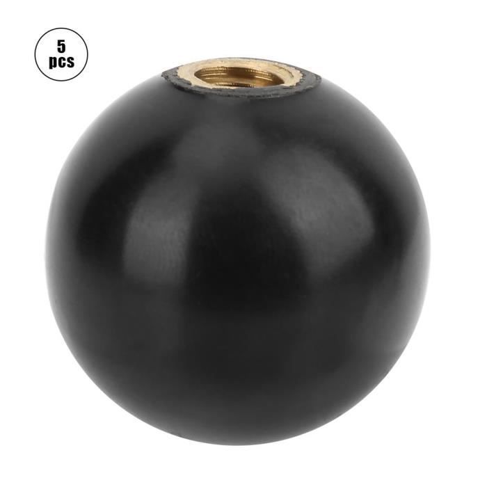 Poignée à boule en bakélite 5pcs BM8 * 25 crou à vis en cuivre intégré Bouton à boule en ...