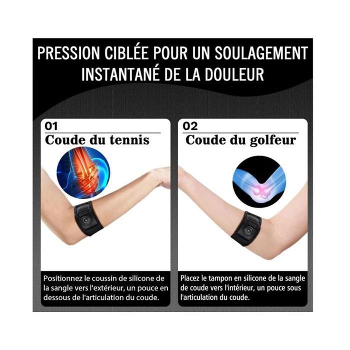 Coudière pour Tendinite et Épicondylite Attelle de Coude Réglable pour ...