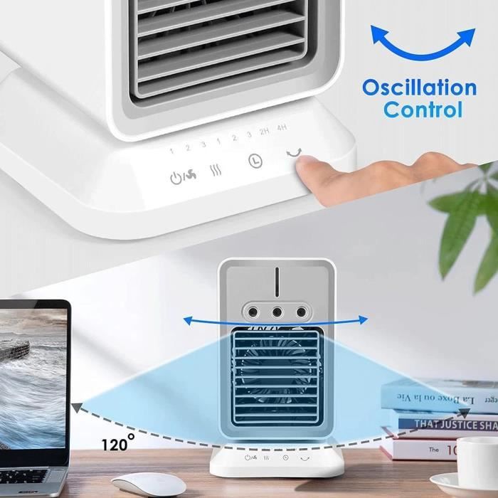 Climatiseur Mobile, 3 Vitesses,3 Modes De Brumisation Refroidisseur D ...