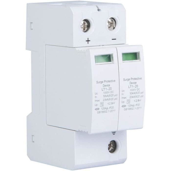 Parasurtenseur - Parafoudre Dc Photovoltaïque 2P 36Mm Rail Guidage ...