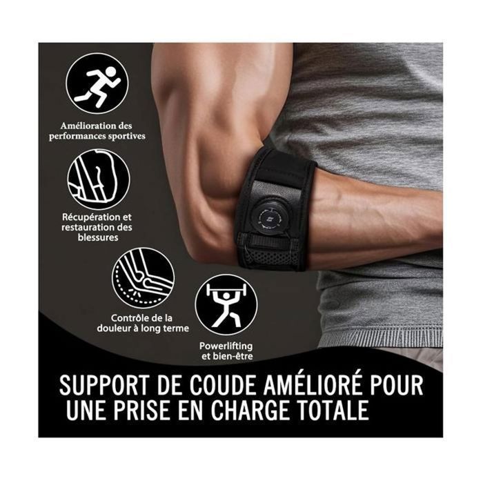 Coudière pour Tendinite et Épicondylite Attelle de Coude Réglable pour ...