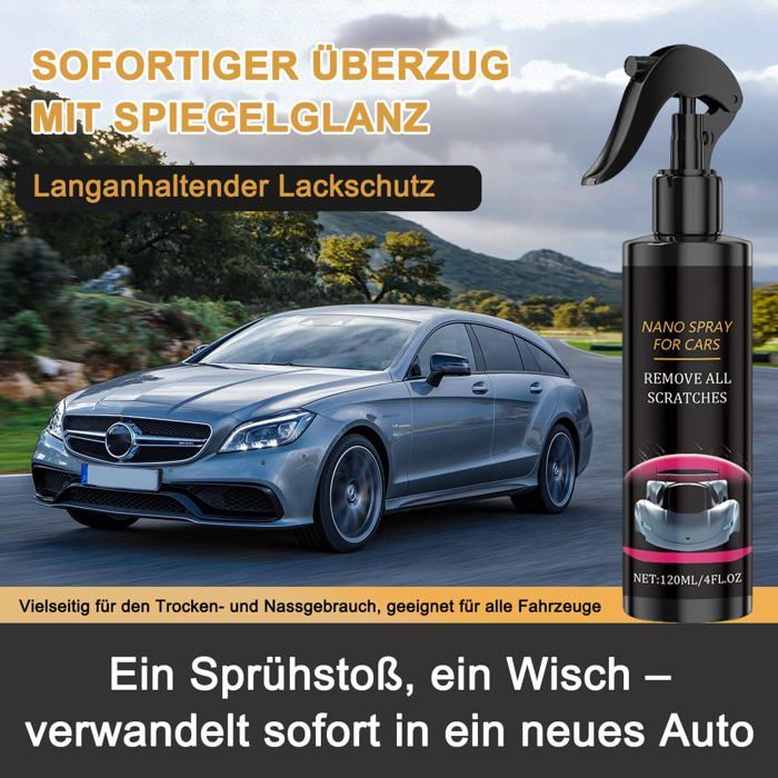 Nurafix Nano Spray de Réparation de Rayures de Peinture de Voiture, 2 ...