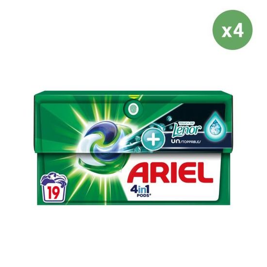 4x19 Pods+ Unstoppable Aerien, Lessive En Capsules Ariel - Cdiscount ...