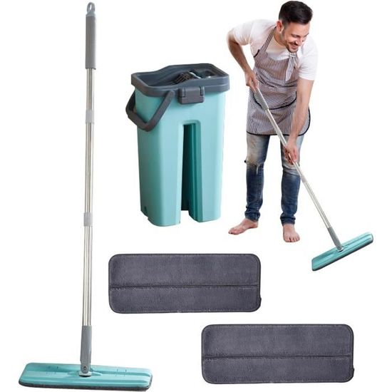 Balai Plat – Balai Plat De Nettoyage | Balai À Long Manche Et Seau Pour ...