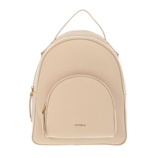 COCCINELLE Lea Backpack Silk [178950] - sac à dos sac a dos Beige ...