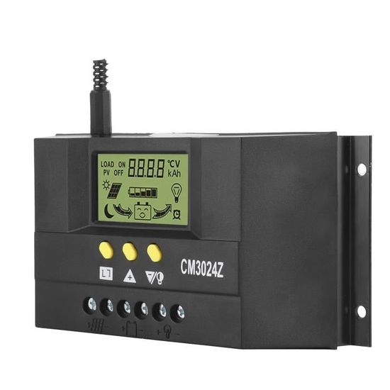 Contrôleur De Charge De Panneau Solaire Contrôleur De Charge Solaire 12V 24V 30A Régulateur ...