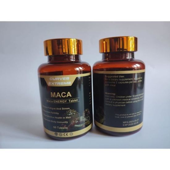 Gélules Maca pour homme, booster la virilité, fertilité et efficacité ...