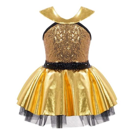 Yizyif Enfant Fille Tutu Danse Classique Robe Danse Moderne Jazz